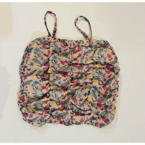 Flowers by Zoe | Shirts & Tops | New Flowers By Zoe Floral Ruched Top ...